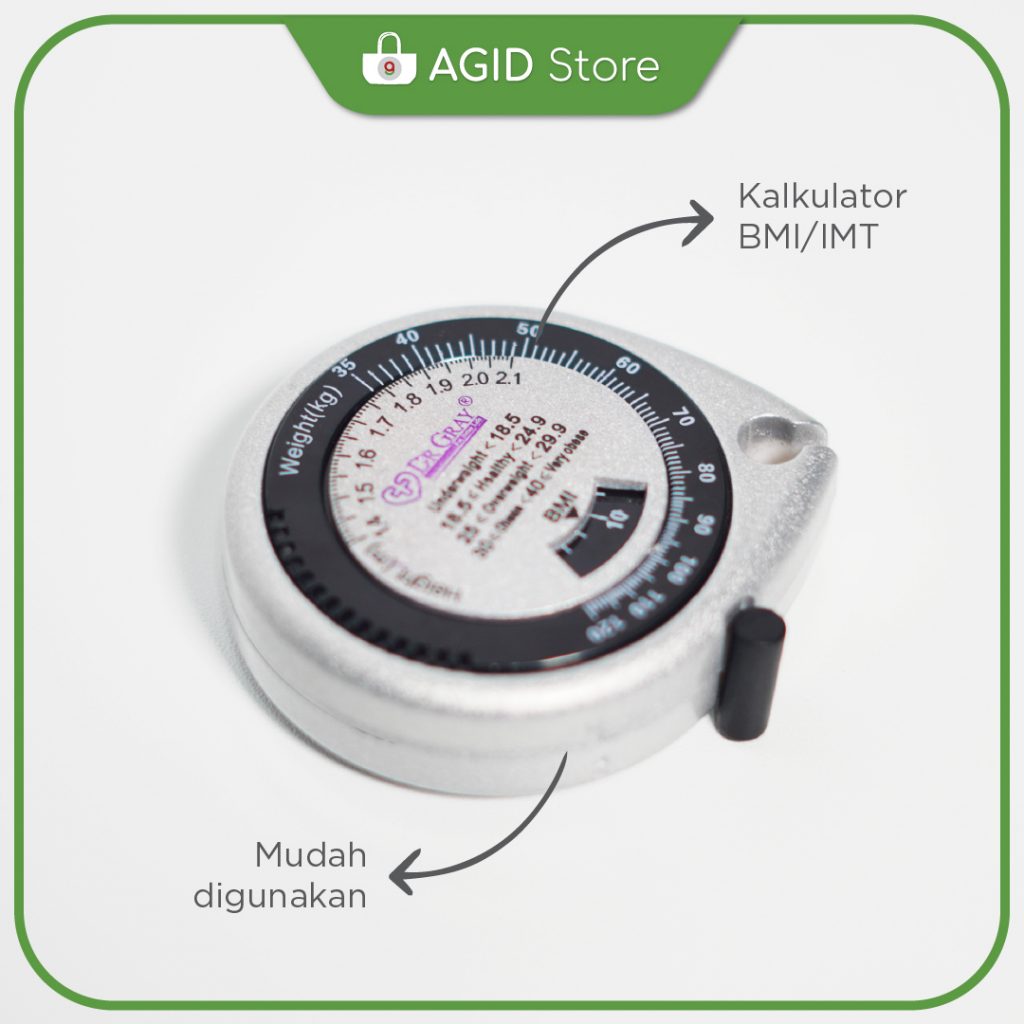Meteran Pinggang DR GRAY/ Alat Ukur Lingkar Lengan/ Kalkulator IMT BMI ...